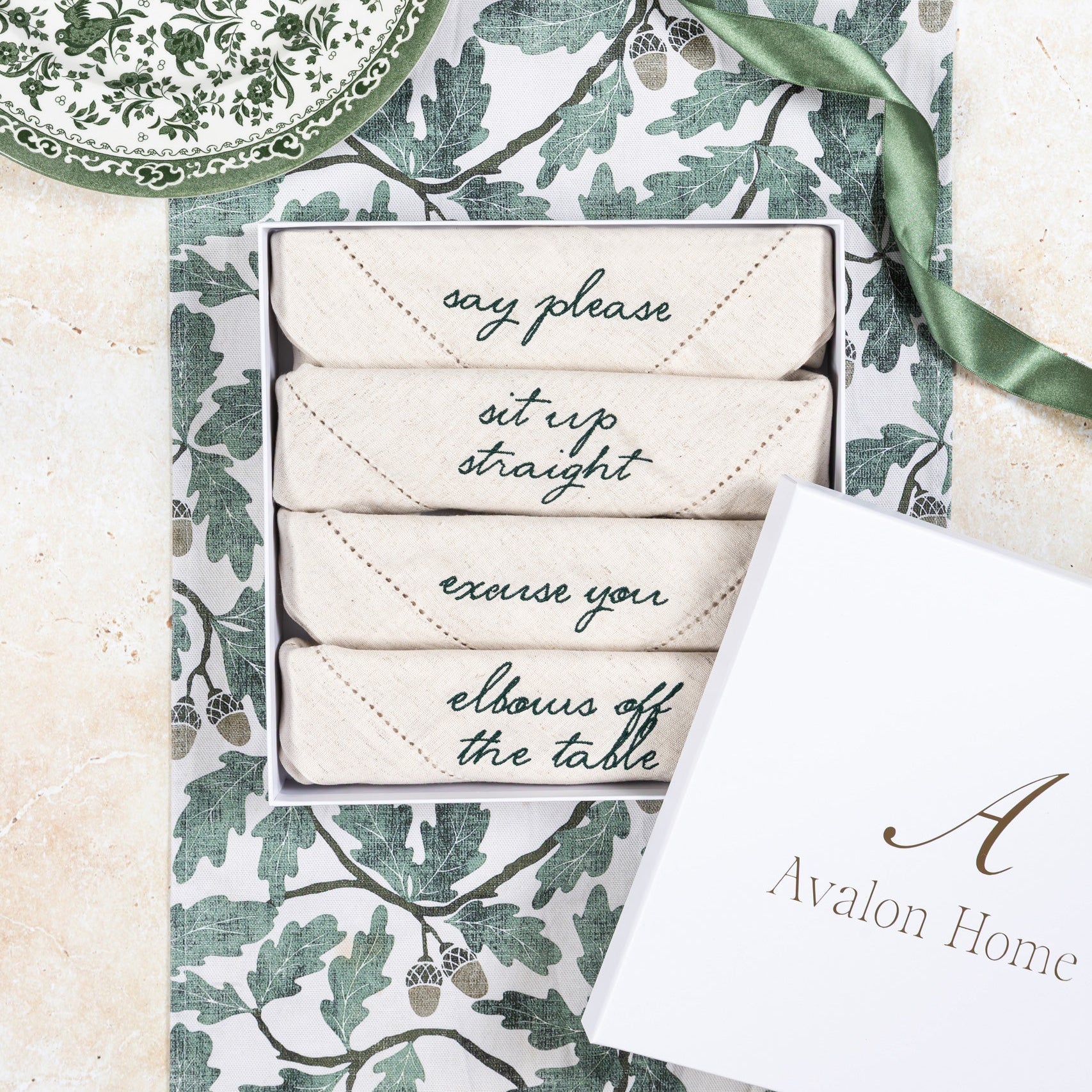 Embroidered Napkin Gift Sets | Made in the UK – Avalon Home